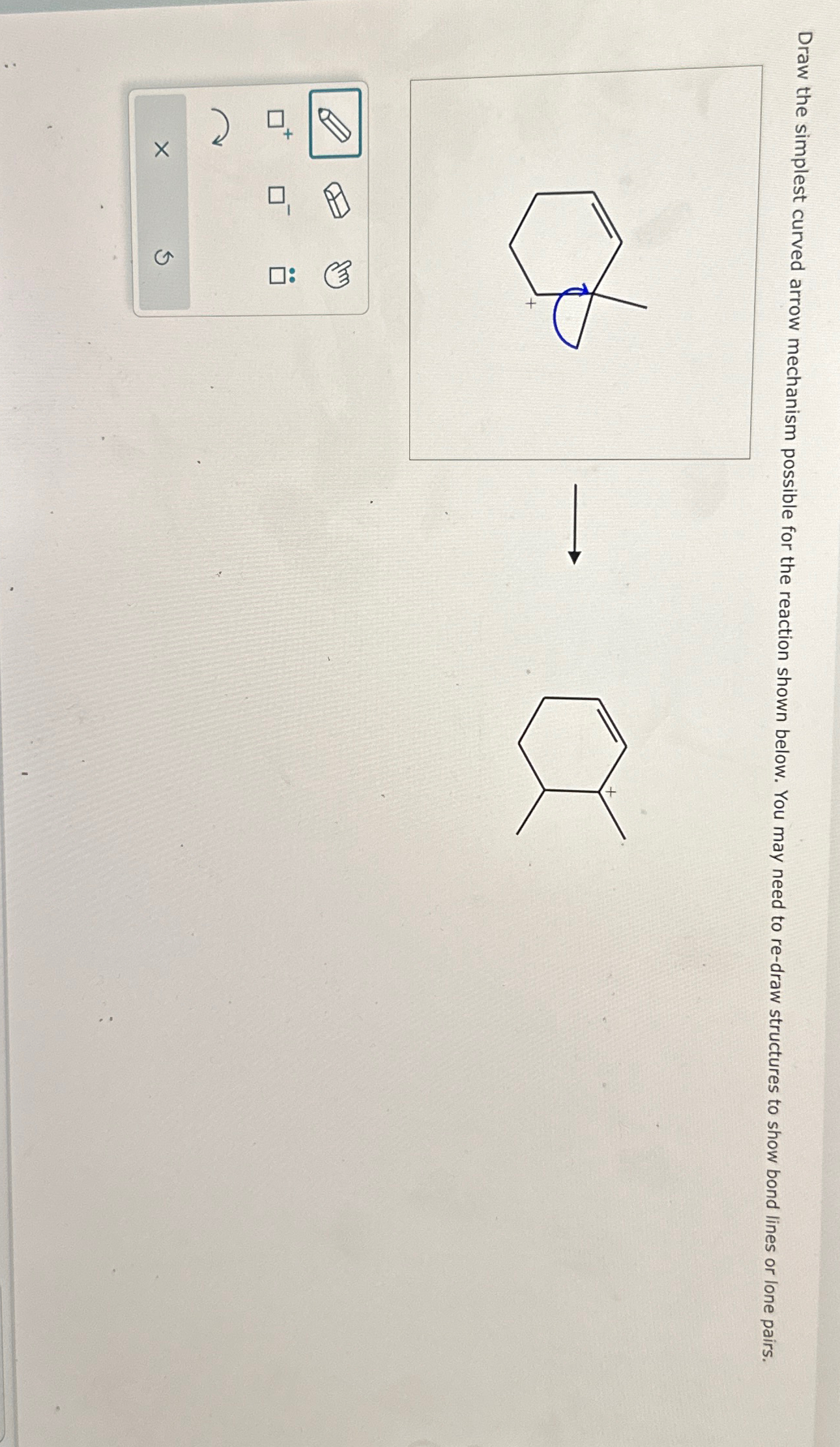 Solved Draw the simplest curved arrow mechanism possible for | Chegg.com
