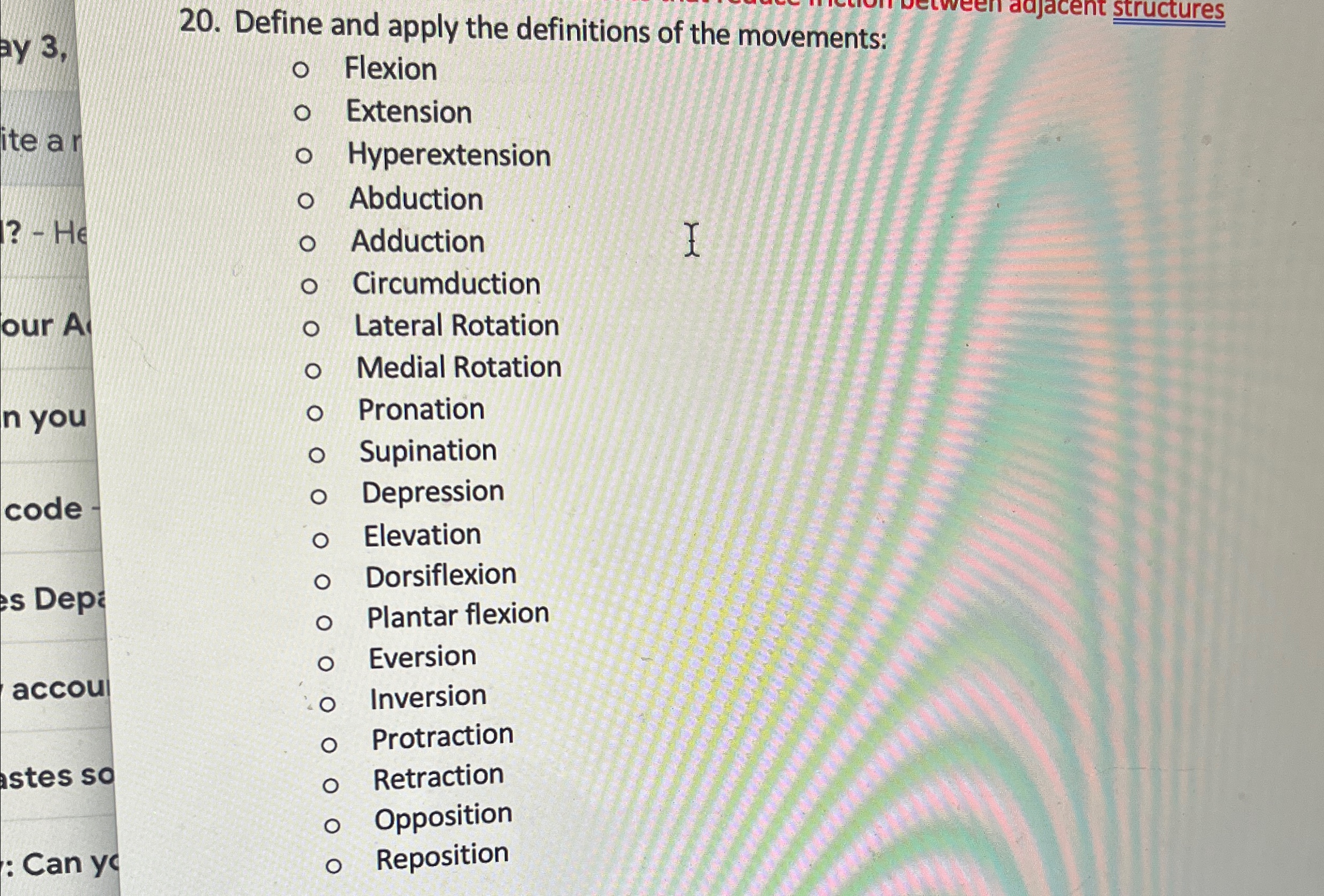 Solved Define and apply the definitions of the | Chegg.com