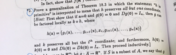 of tw Theorem 18.3. Let g: A B be a diffeomorphism of | Chegg.com