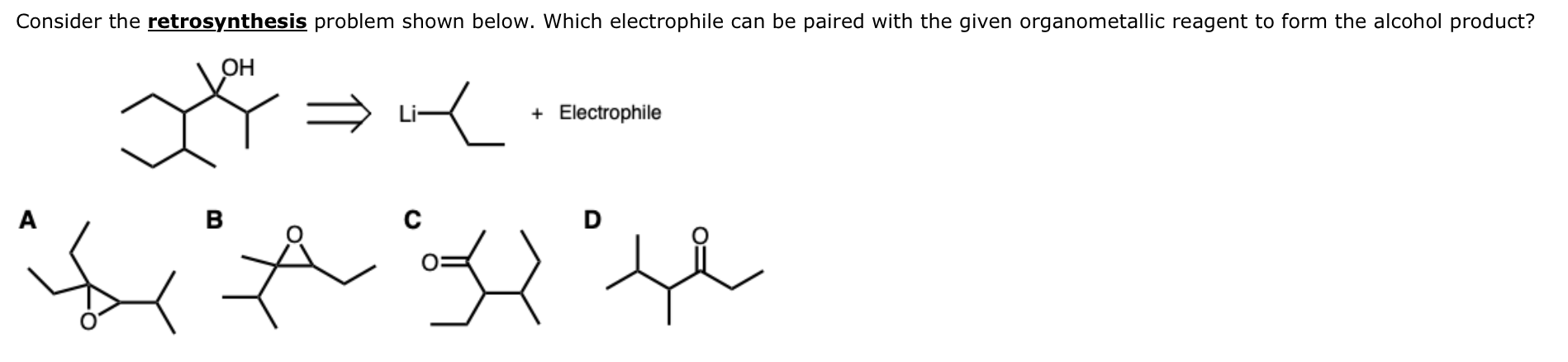 Solved by an EXPERT Consider the retrosynthesis problem shown below. | Chegg.com