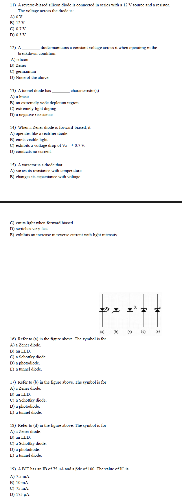 Solved A reverse-biased silicon diode is connected in series | Chegg.com