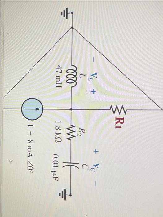 Solved Where : R1=18kΩ, and the frequency f=4kHz. Find the | Chegg.com