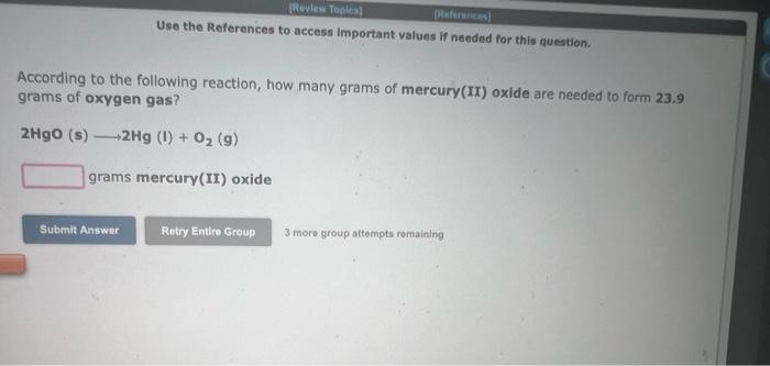 Solved According to the following reaction, how many grams | Chegg.com