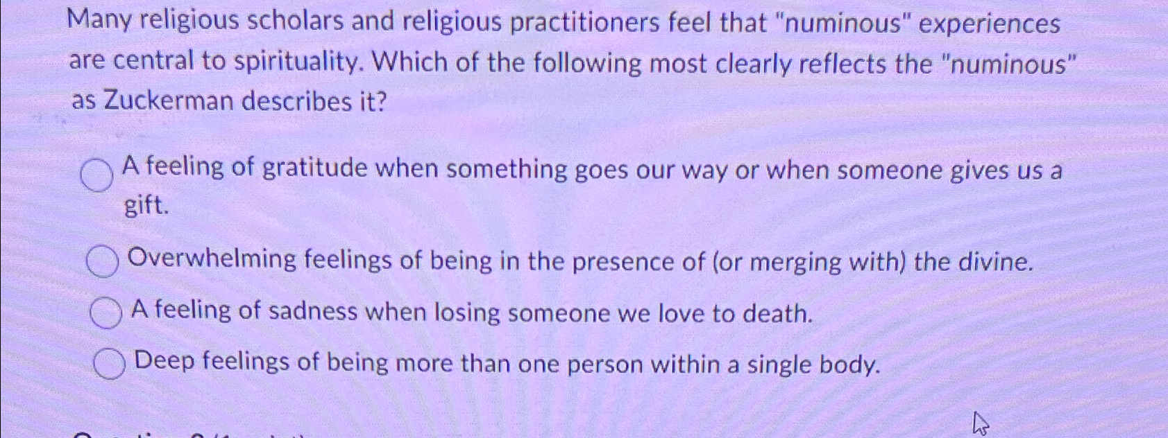 Solved Many religious scholars and religious practitioners | Chegg.com