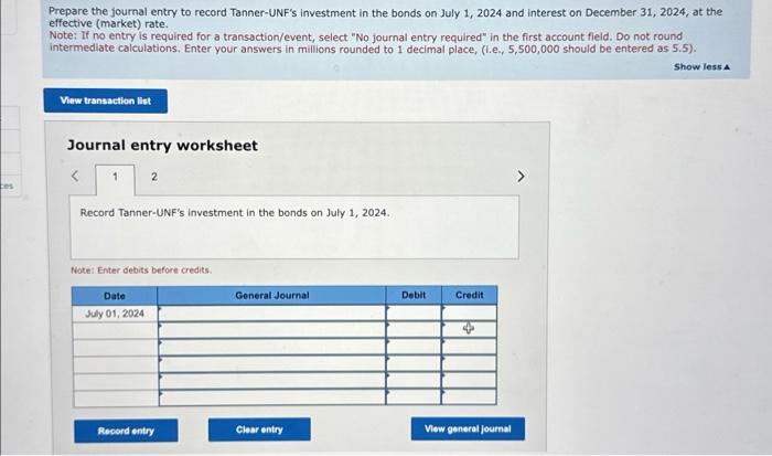 Solved Journal entry worksheet Prepare any journal entry | Chegg.com
