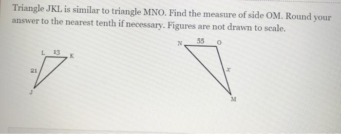 Solved The right triangle on the right is a scaled copy of | Chegg.com