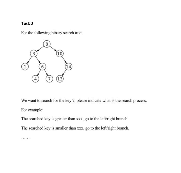 Solved For the following binary search tree: We want to | Chegg.com