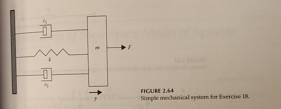 Solved 18. Figure 2.64 shows a simple mechanical system. | Chegg.com
