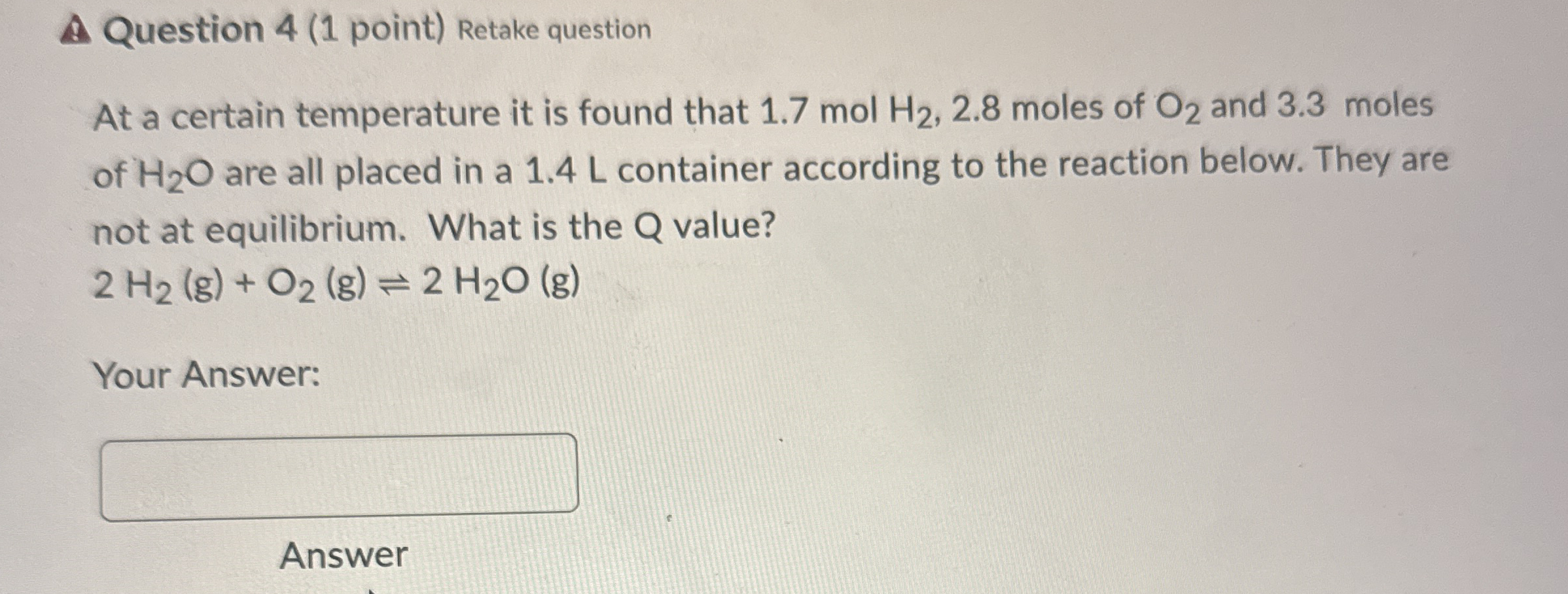 Solved Question 4 (1 ﻿point) ﻿Retake questionAt a certain | Chegg.com
