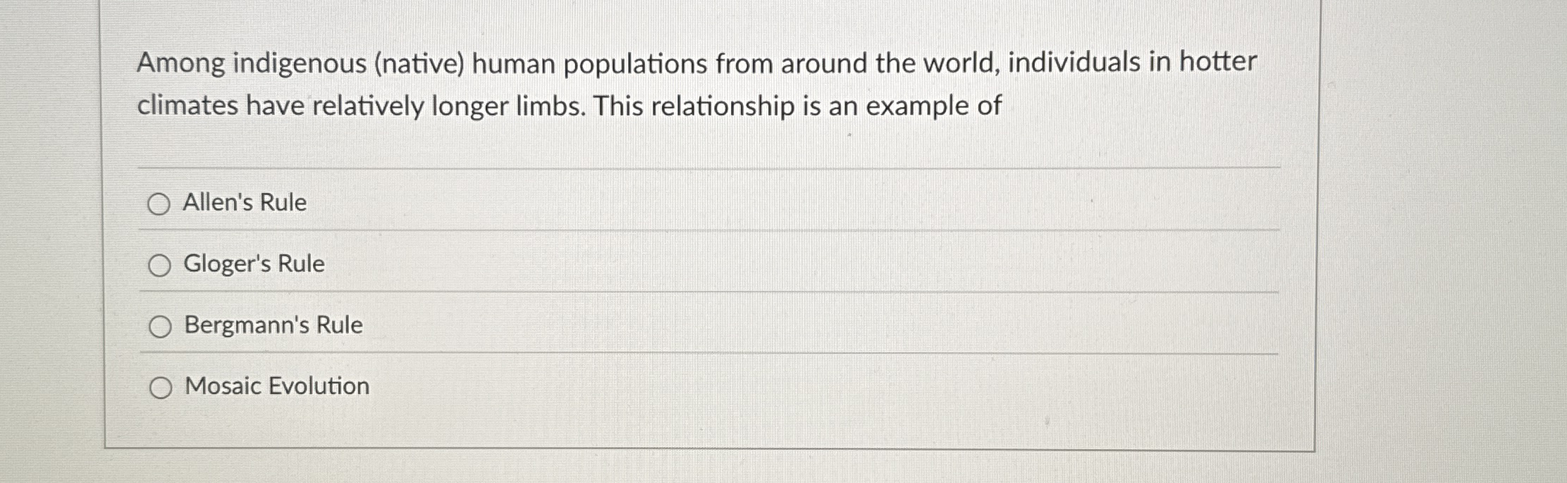 Solved Among indigenous (native) ﻿human populations from | Chegg.com