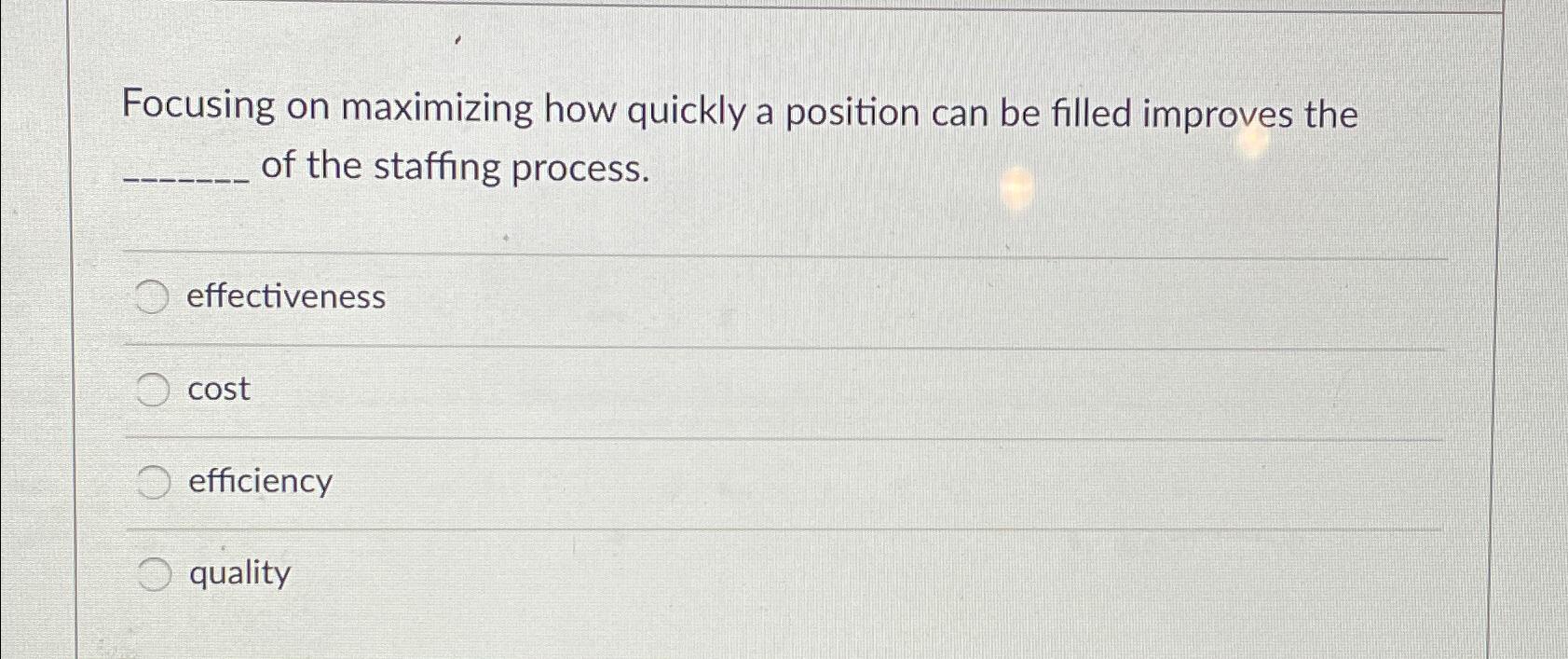 Solved Focusing on maximizing how quickly a position can be | Chegg.com