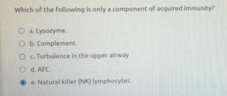 Solved Which of the following is only a component of | Chegg.com