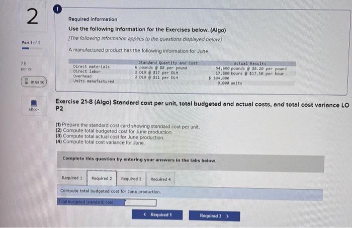 Solved Required informotion Use the following information | Chegg.com