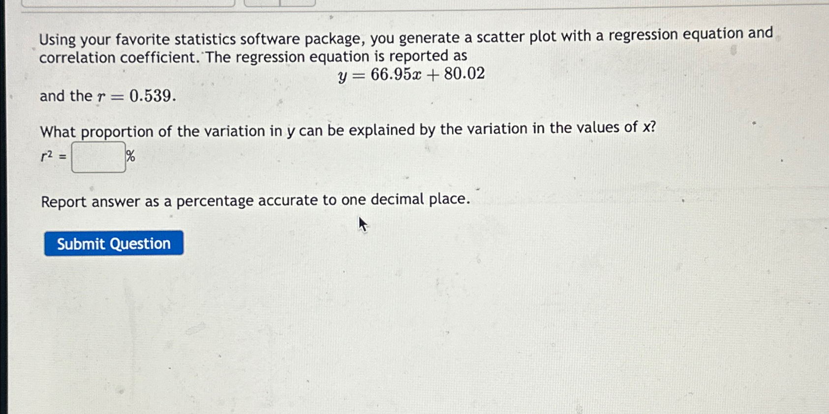 Solved Using your favorite statistics software package, you | Chegg.com