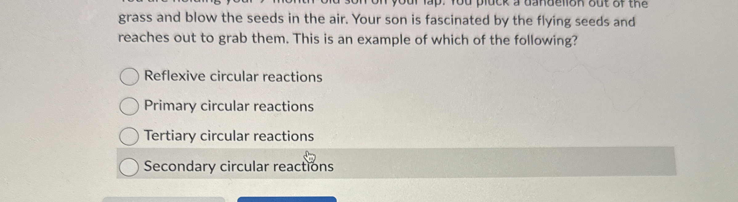 grass and blow the seeds in the air. Your son is | Chegg.com