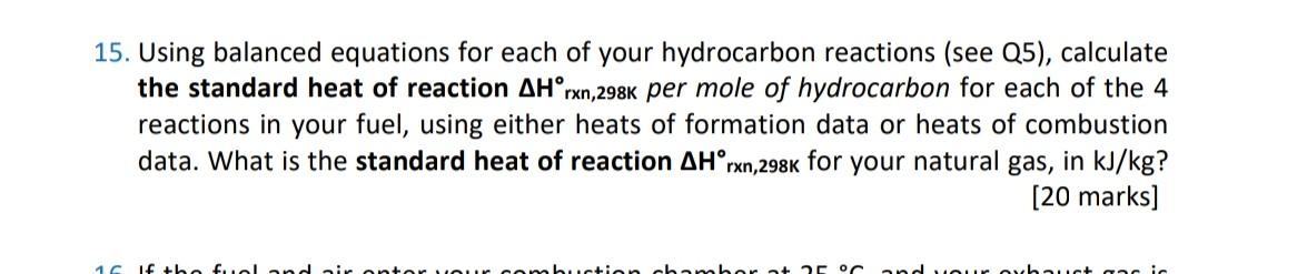 15. Using balanced equations for each of your | Chegg.com