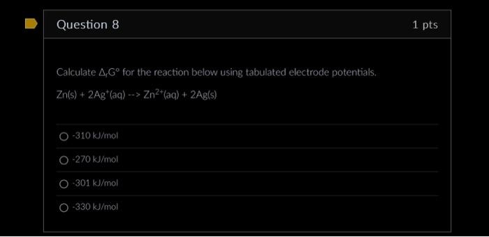 Solved Calculate rG∘ for the reaction below using tabulated | Chegg.com
