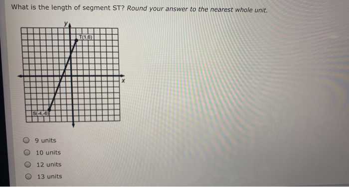 Solved X(-5,2) х 43.-4) What is the length of segment XY? | Chegg.com