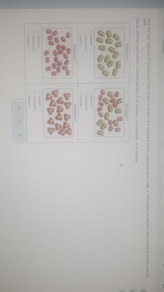 Solved Here are four sketches of substances. Each sketch is | Chegg.com