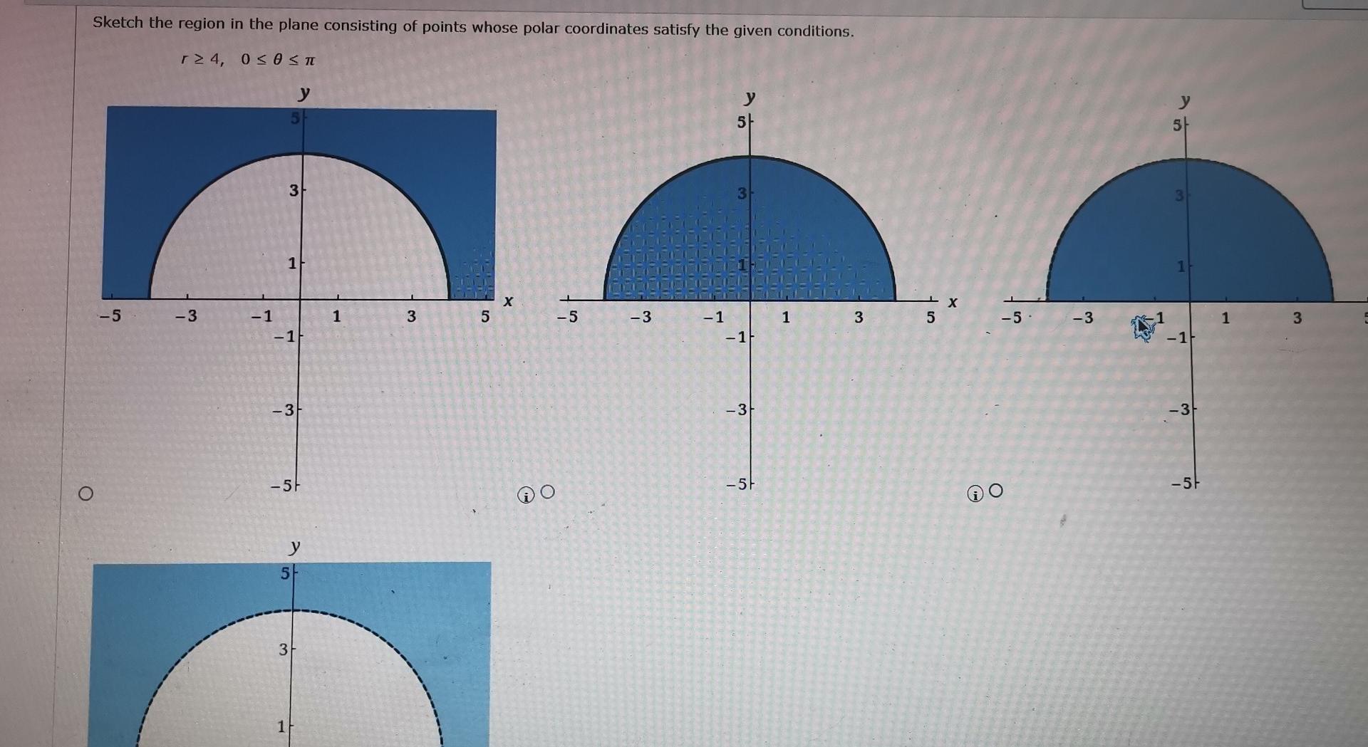 Solved Sketch the region in the plane consisting of points | Chegg.com