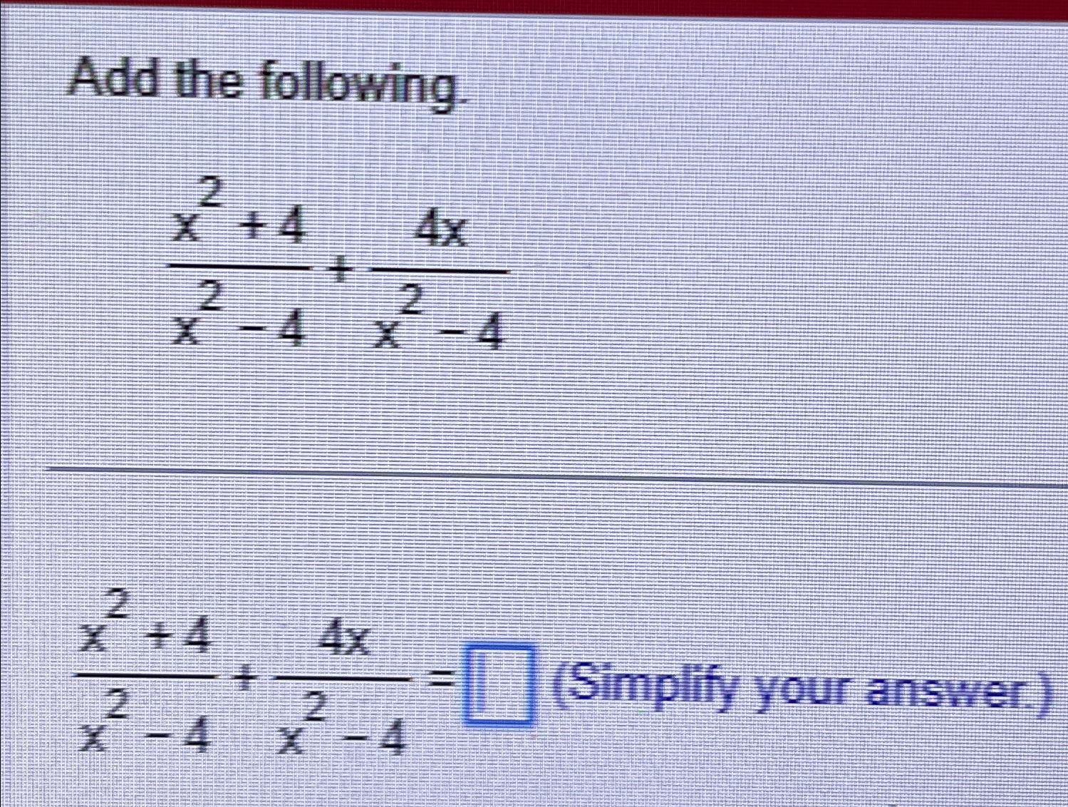 Solved Add the | Chegg.com