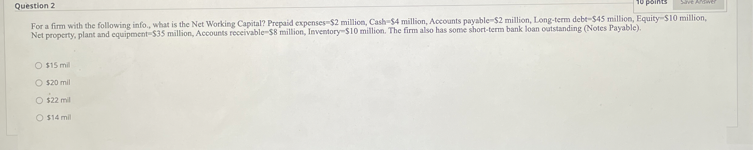 Solved Question 2For a firm with the following info., what | Chegg.com