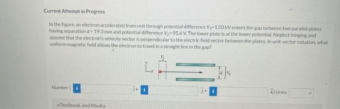Solved In The Figure An Electron Accelerated From Rest