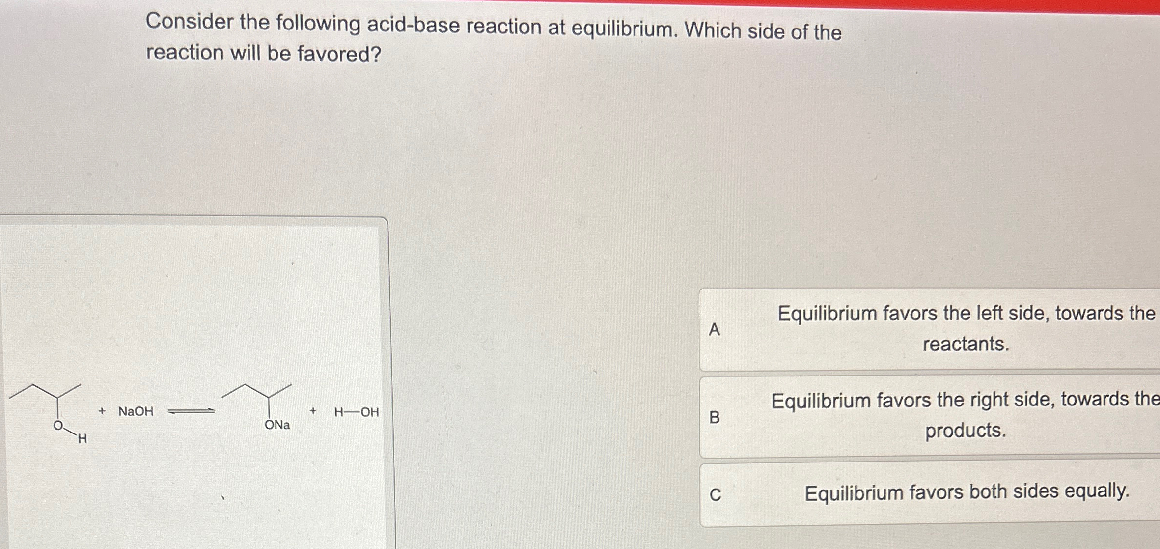 Solved Consider the following acid-base reaction at | Chegg.com
