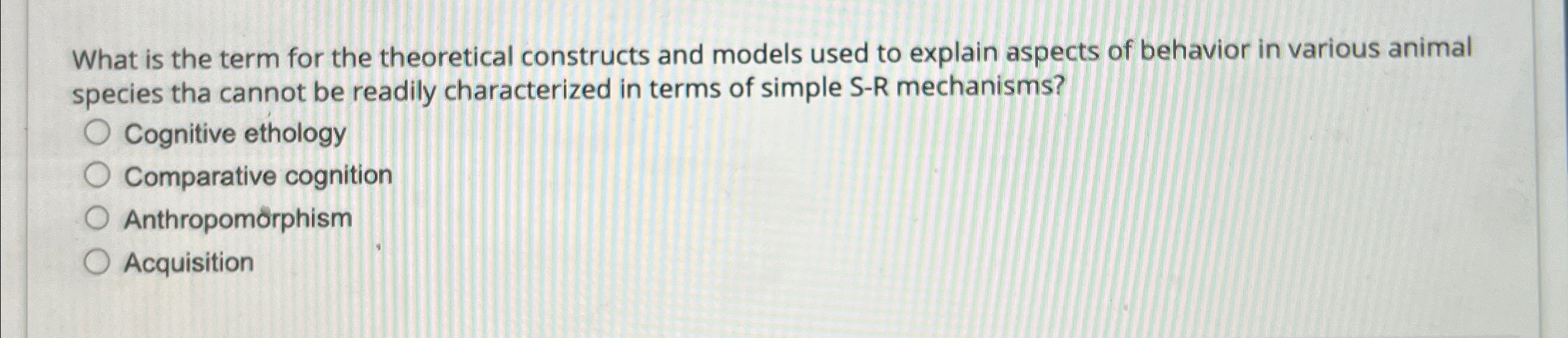 Solved What is the term for the theoretical constructs and | Chegg.com