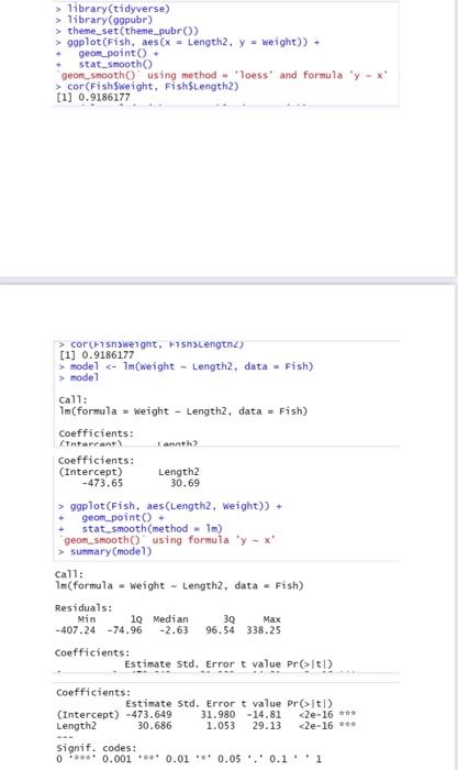 Solved based on the output generated by R, answer the | Chegg.com