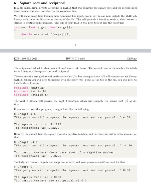 solved-6-square-root-and-reciprocal-in-a-file-called-sqrt-c-chegg