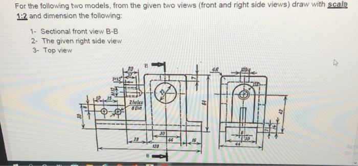 Solved For the following two models, from the given two | Chegg.com