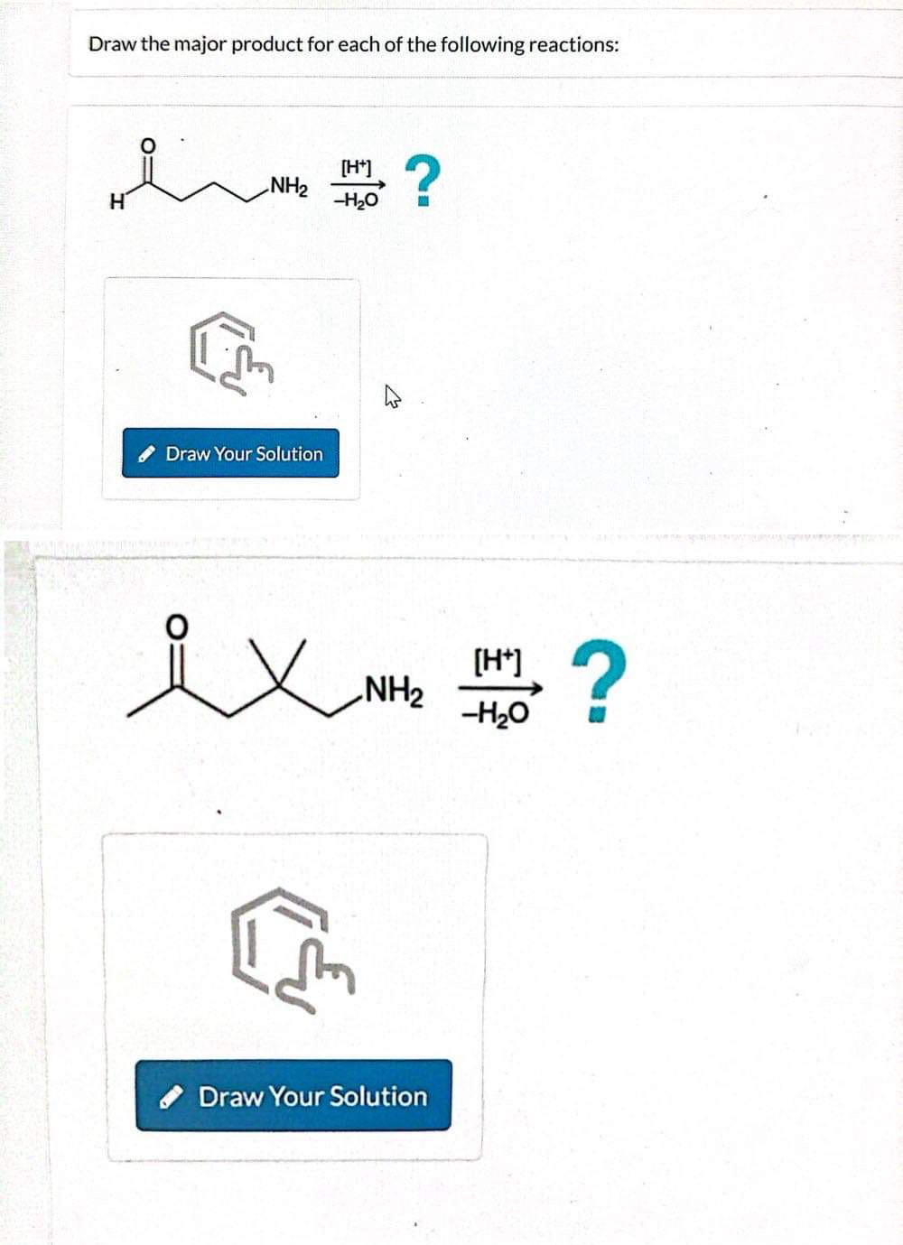 Solved Draw the major product for each of the following | Chegg.com