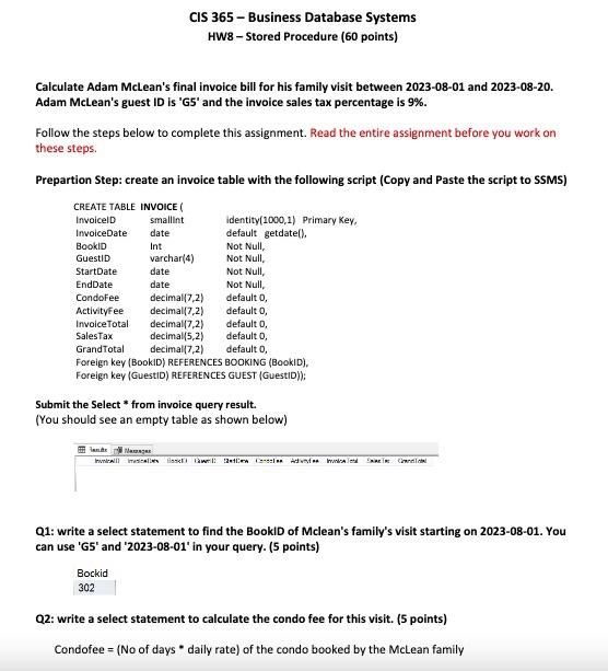 Solved Calculate Adam McLean's final invoice bill for his | Chegg.com