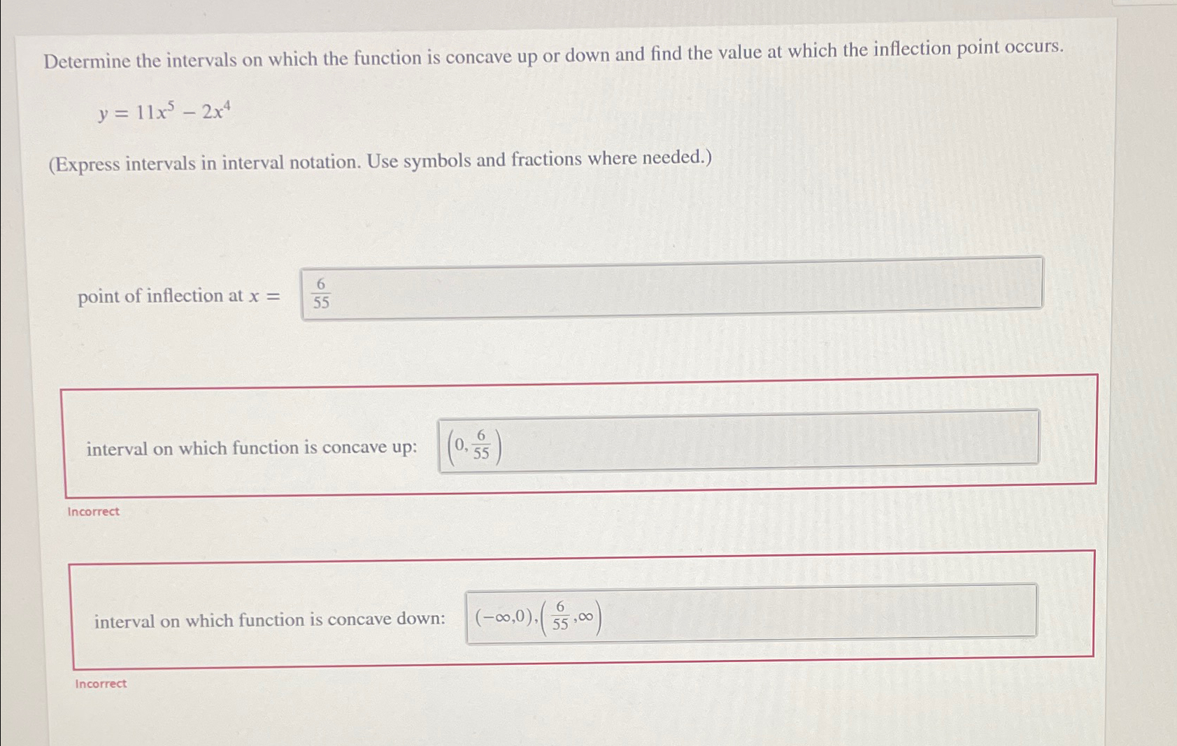 Solved Determine the intervals on which the function is | Chegg.com