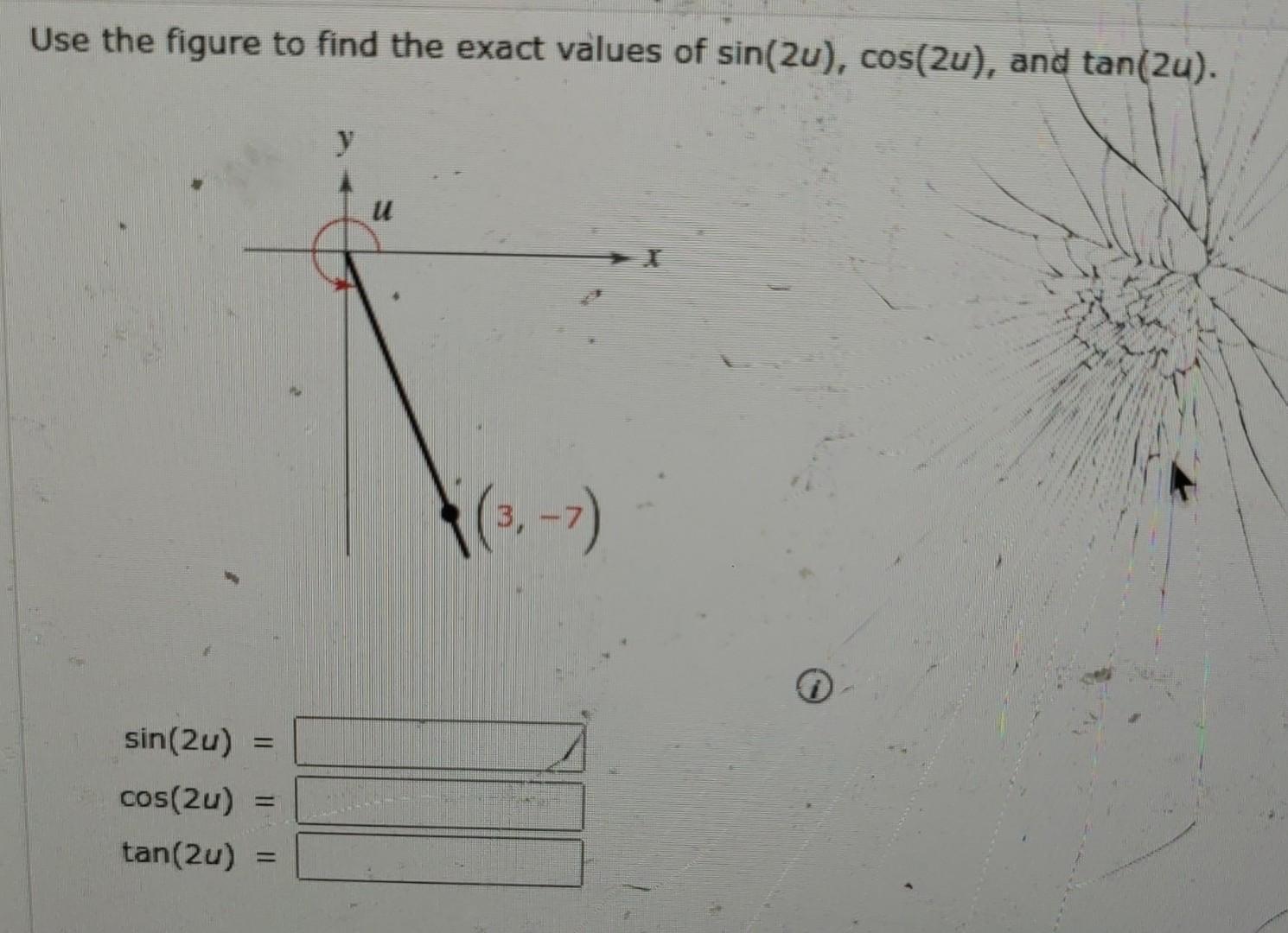 Solved Use the figure to find the exact values of | Chegg.com