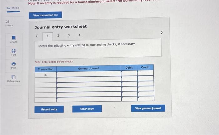 Solved 1 Record the adjusting entry related to outstanding | Chegg.com