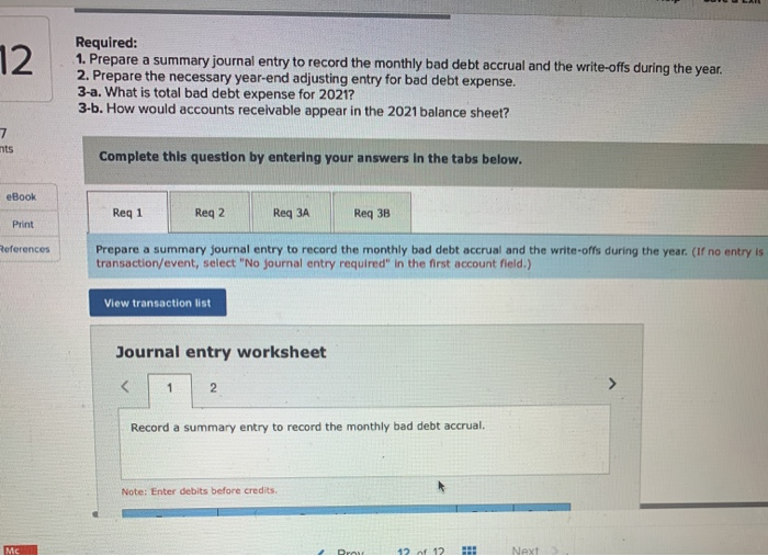 Solved Problem 7-1 (Algo) Uncollectible accounts; allowance | Chegg.com