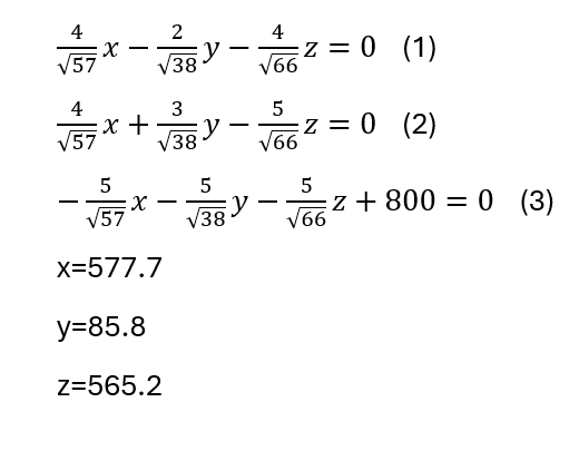Solved How to solve the three equations without using mode 5 | Chegg.com