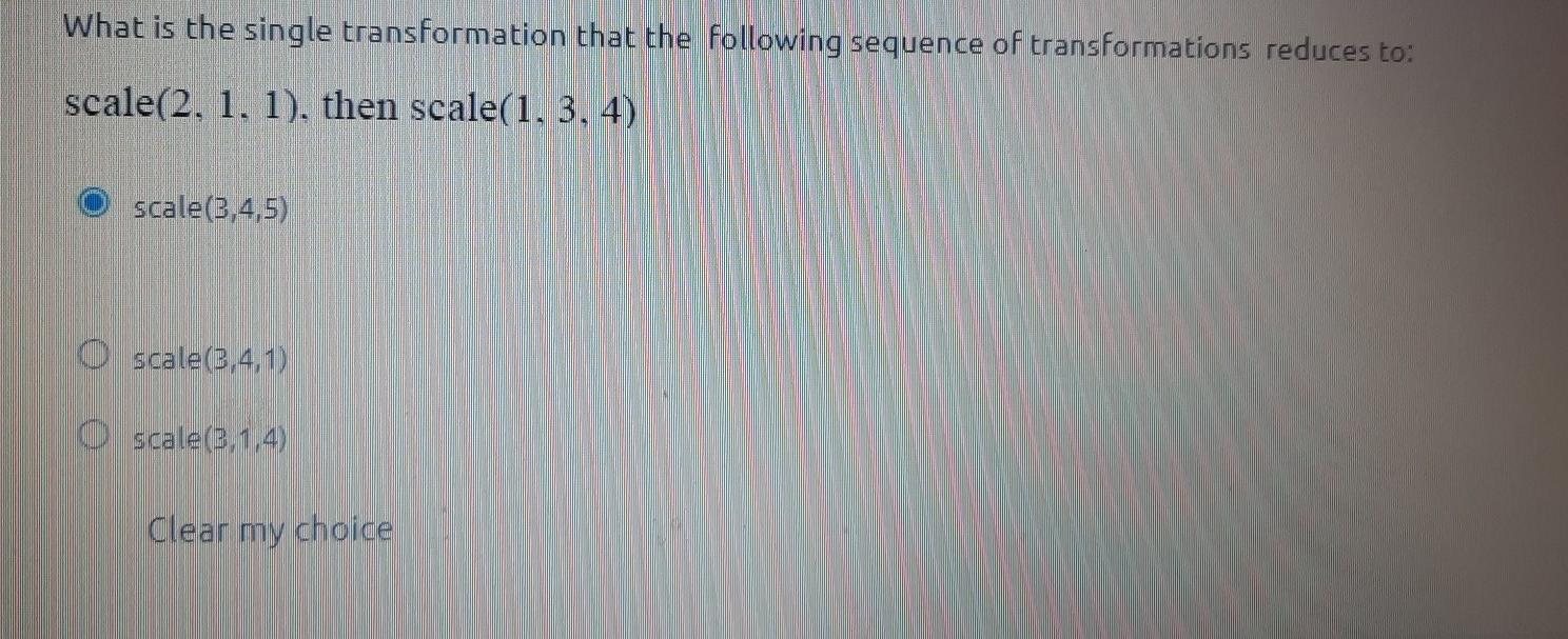 Solved What is the single transformation that the following | Chegg.com