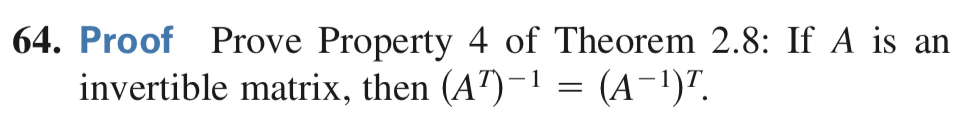 Solved Proof Prove Property 4 ﻿of Theorem 2.8: If A ﻿is | Chegg.com