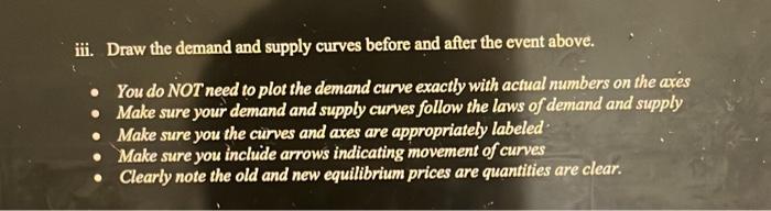 Solved 1. (10 points) Comparative Statics - Explain how the | Chegg.com