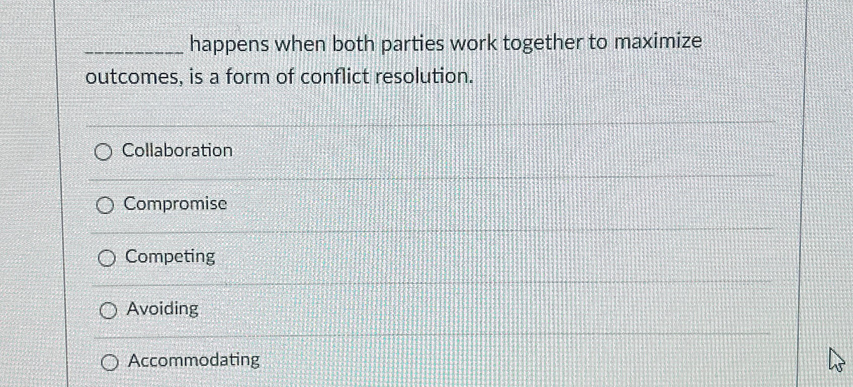 Solved happens when both parties work together to maximize | Chegg.com