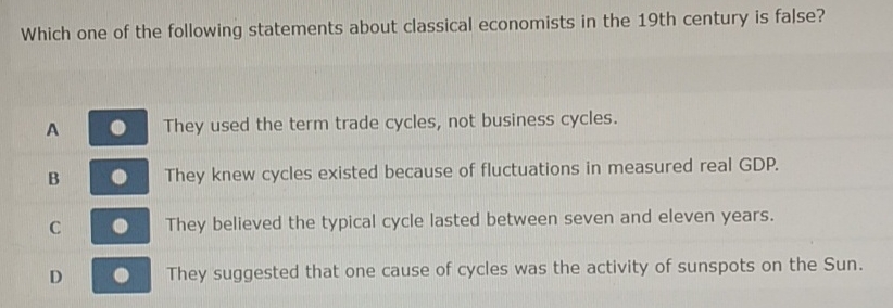 Solved Which one of the following statements about classical | Chegg.com