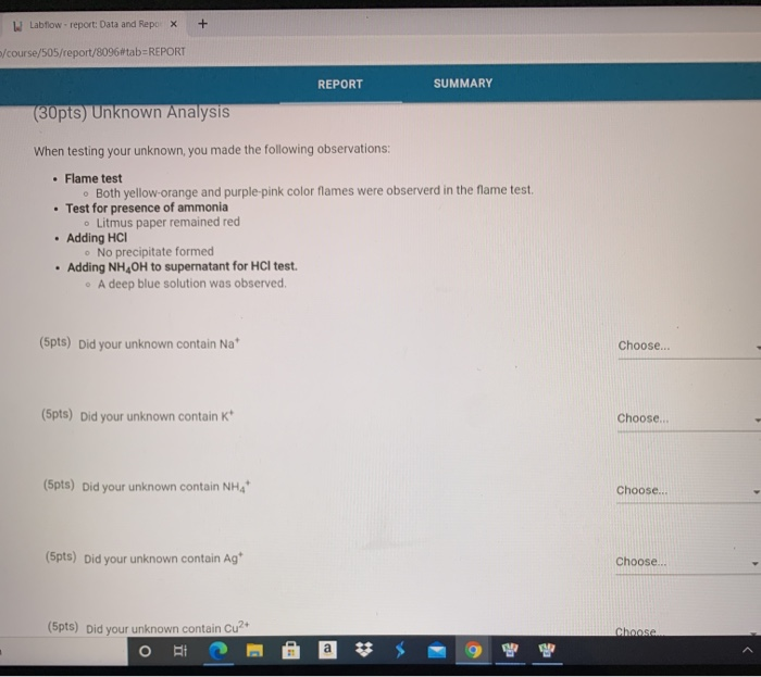 Solved Labflow - report: Data and Repox + | Chegg.com