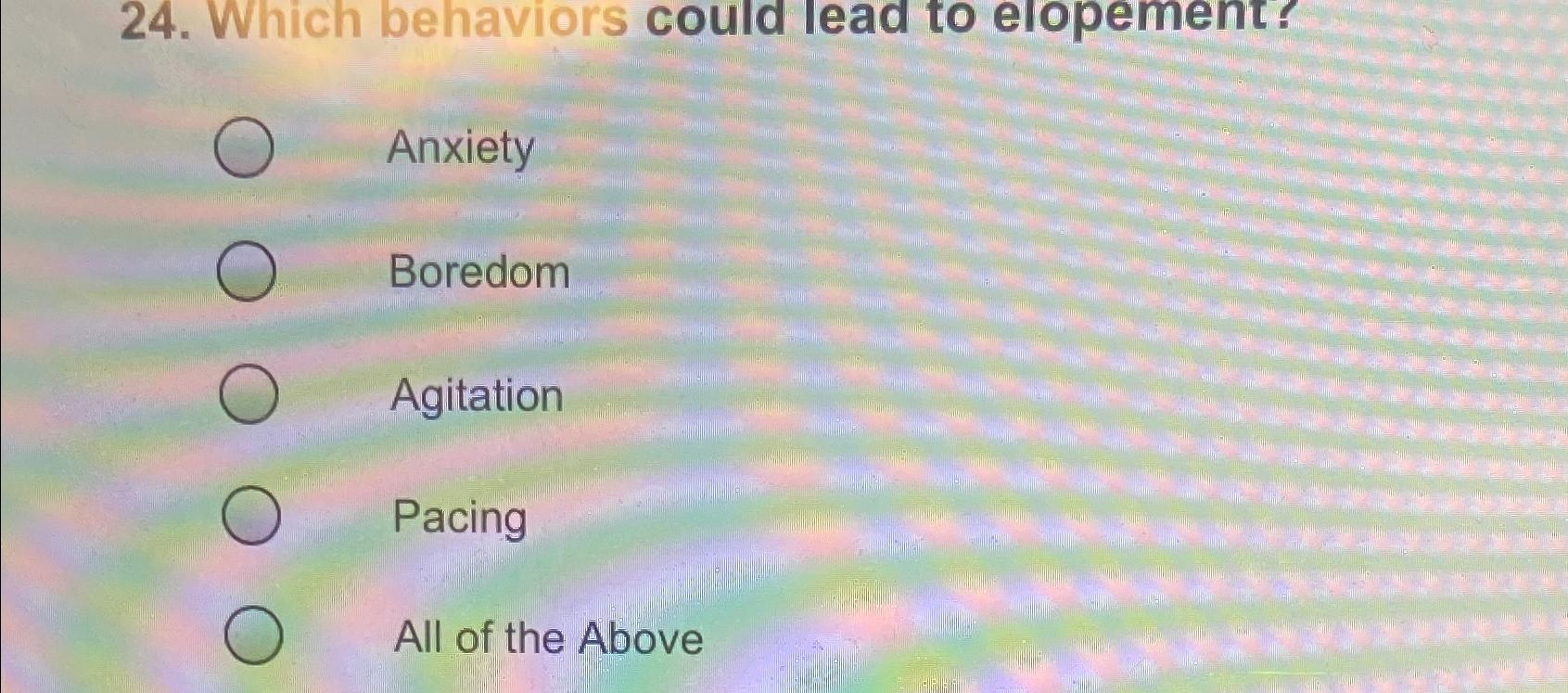 Solved Which behaviors could lead to | Chegg.com