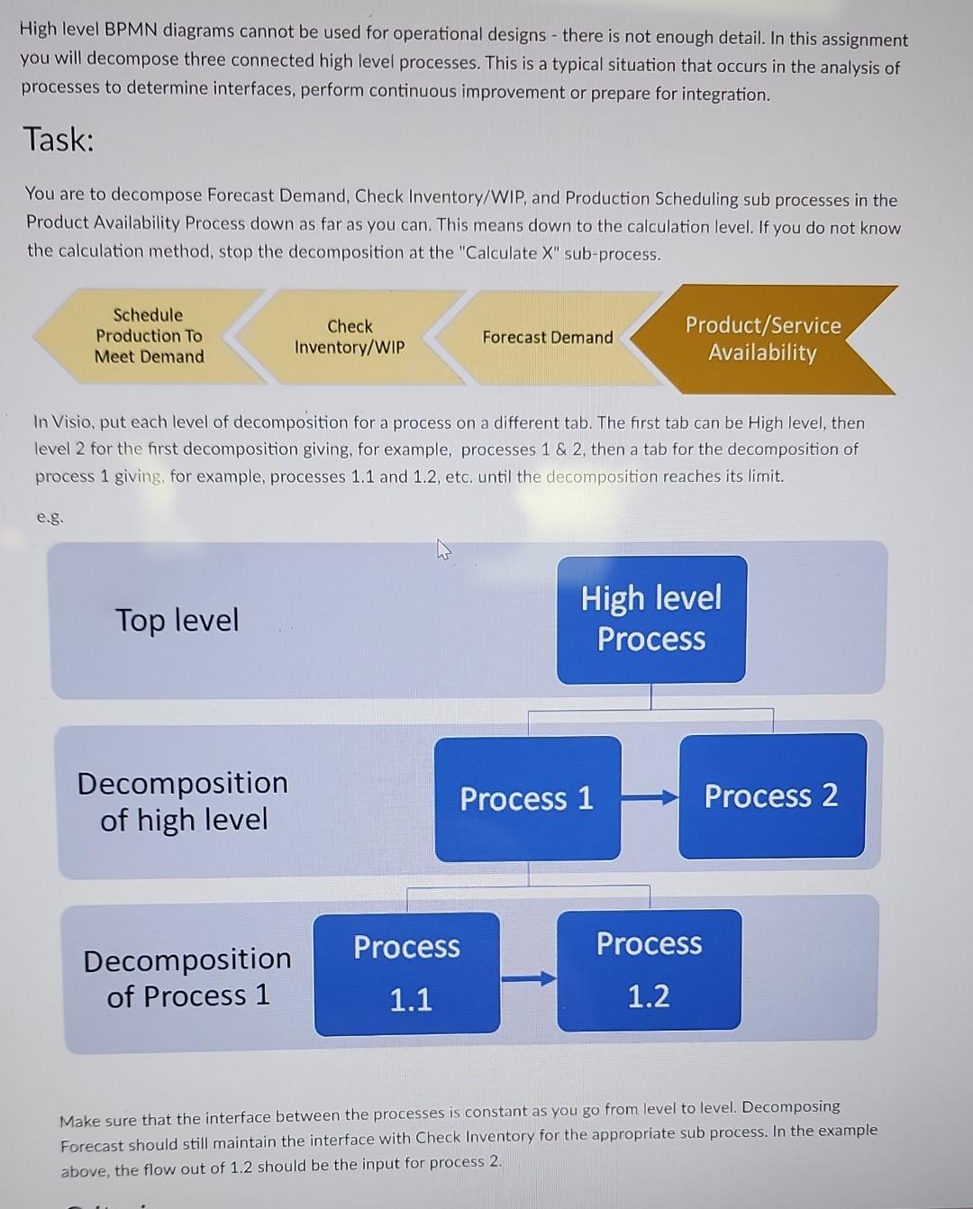Solved High level BPMN diagrams cannot be used for | Chegg.com