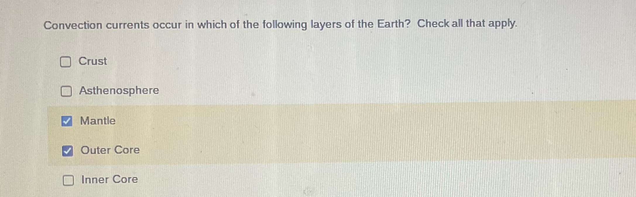Solved Convection currents occur in which of the following | Chegg.com