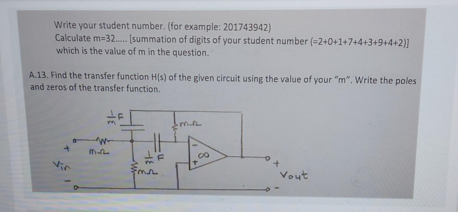 Solved Write your student number. (for example: 201743942) | Chegg.com