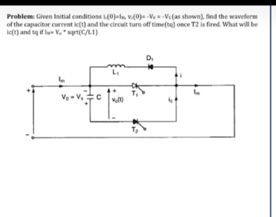 Solved Problem: Given Initial conditions | Chegg.com